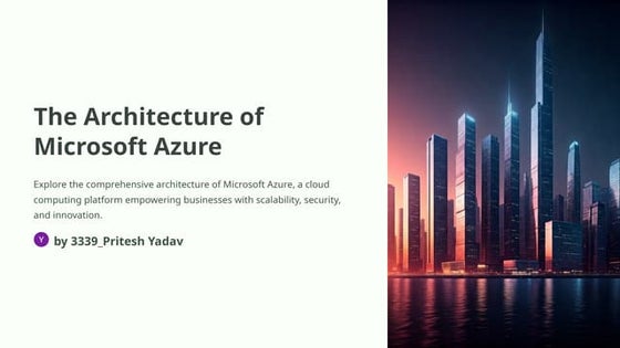 Introduction-to-Microsoft-Azure.pp TO learntx | PPTX | Cloud Computing | Internet