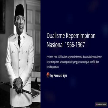 Dualisme kepemimpinan nasional sejarah Indonesia kelas xi fase f | PPT