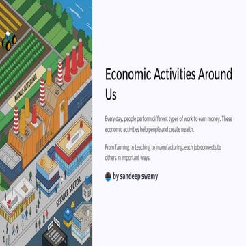 economic activities around us 6th social science new ncert | PDF