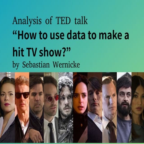 How to use data to make a hit TV show | PDF