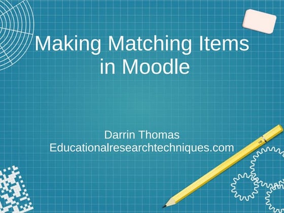 Make a Quiz in Moodle | PPT