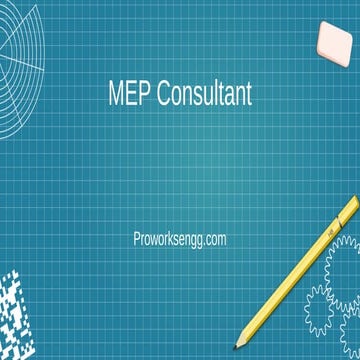 MEP Consultant in India | PDF