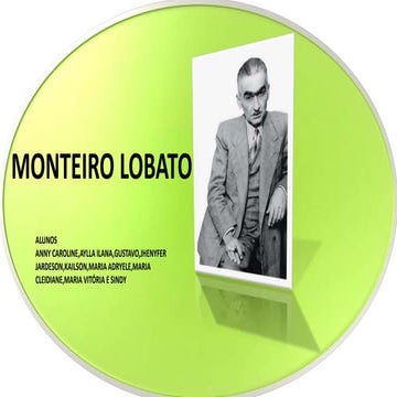Monteiro lobado um grande poeta,famoso de várias obras | PPTX