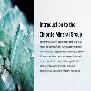 Chlorite group mineral in mineralogy.pptx