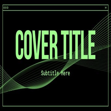 Cover Presentation template pdf for edition | PDF