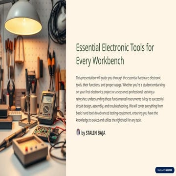 INTRODUCTION TO ELECTRONIC TOOLS FOR GRADE 8 | PPTX