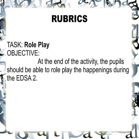 Role play rubrics | PDF