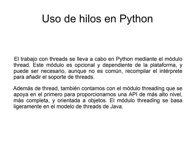 Threads Python Ppt