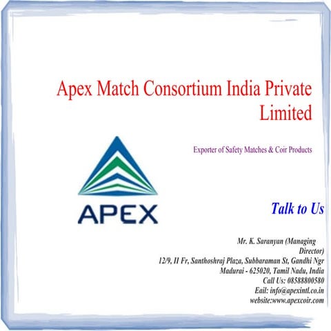 Coconut Products-Apexcoir | ODP