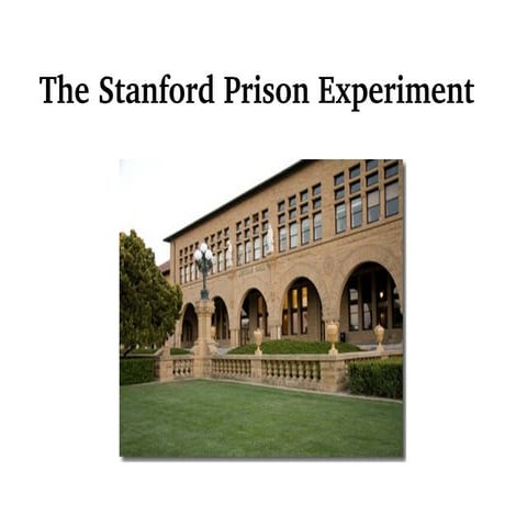 Stanford Prison Experiment | PDF