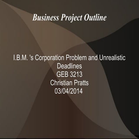 CBabcock GEB 3213 project proposal final | PPTX