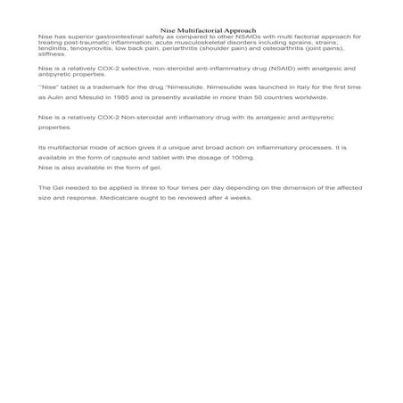 Nise Multifactorial approach | DOC