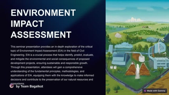 Environment impact assessment | DOCX | Environmental Services Industry ...
