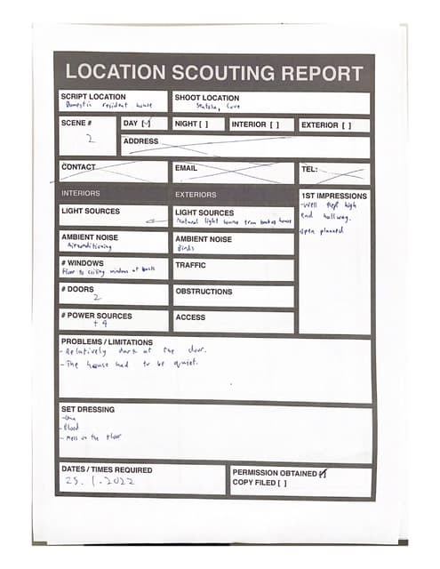 Location Scouting | PDF