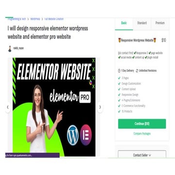 responsive elementor wordpress website and elementor pro website | PPT