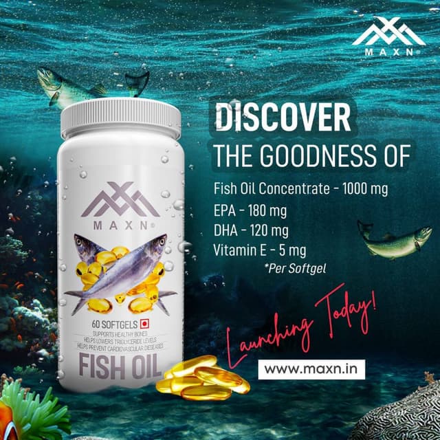 Buy Omega 3 Softgel Capsules for Muscles | MAXN | PDF