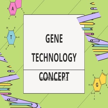 konsep teknologi gen atau konsep rekayasa genetika | PPTX