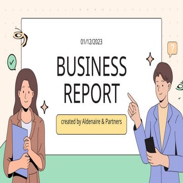 Business Report Animation Powerpoint Presentation | PPTX