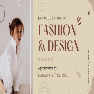 The art of style : fashion and design | PPT