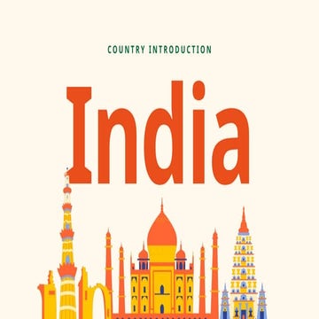 India and it's geographical features and culture | PPT