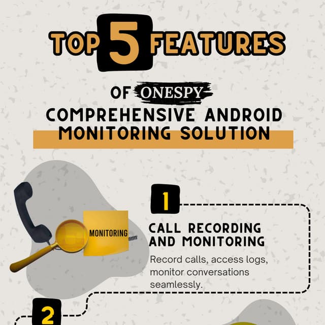 Top 5 Features of ONESPY: Comprehensive Android Monitoring Solution | PDF