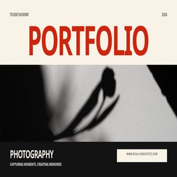 Example design template for photographers | PPT