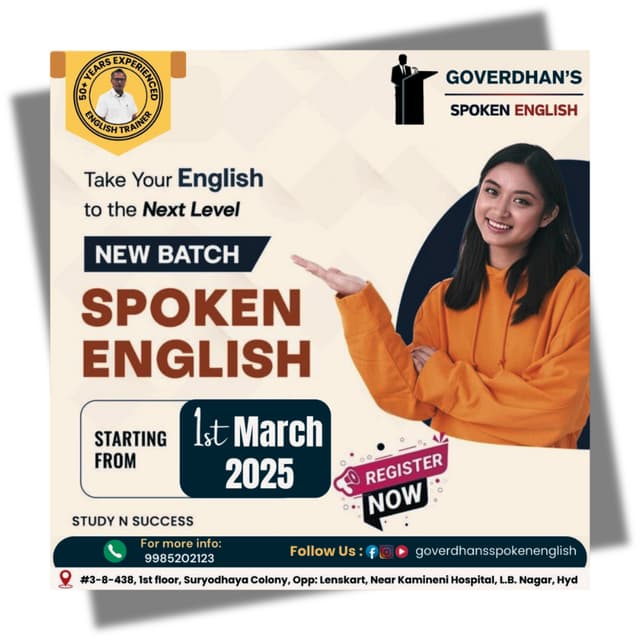 Goverdhan's spoken english in Hyderabad. | PDF