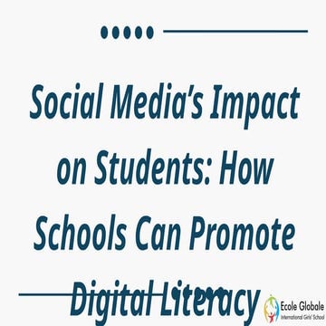 Social Media’s Impact on Students ppt... | PPTX