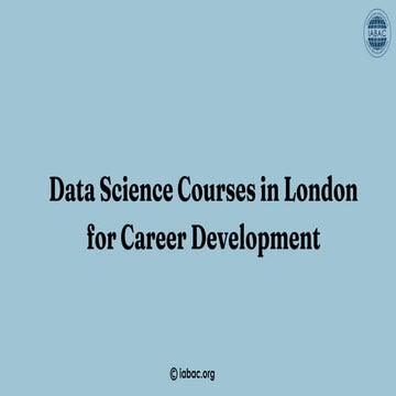 Understanding Data Science Courses in Kolkata | IABAC | PDF