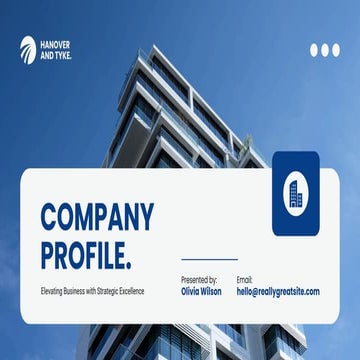 COMPANY PROFILE 2026 Hanover and Tyke is | PDF