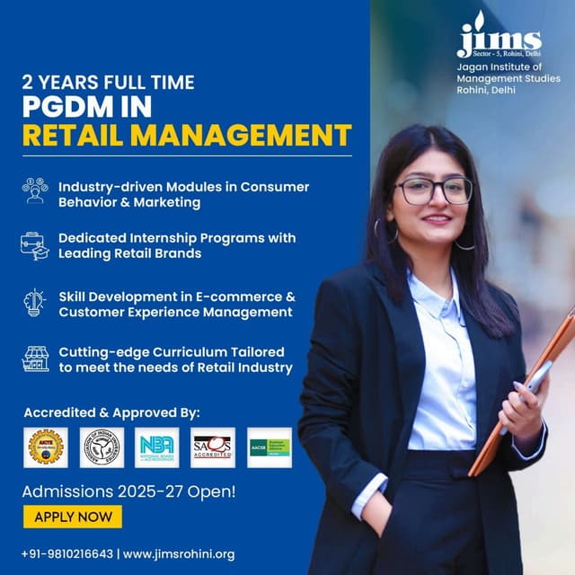 Unlock a world of opportunities with our 2-Year Full-Time PGDM in Retail Management Program! | PDF