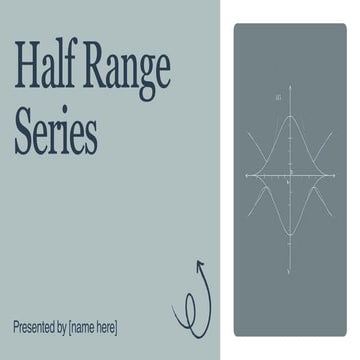 Half range sine cosine fourier series | PPTX