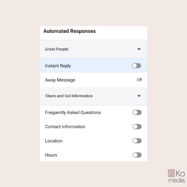 Facebook Messenger Automated Replies 1 | PDF