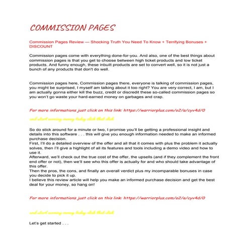 Commission Pages | PDF