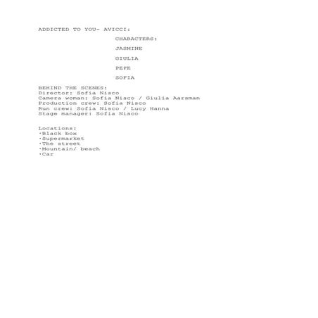 addicted to you script | PDF