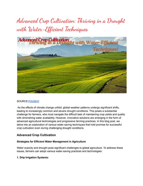 agriculture Field visit report | DOCX