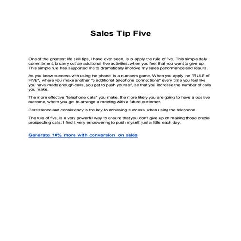 An introduction to sales | PDF