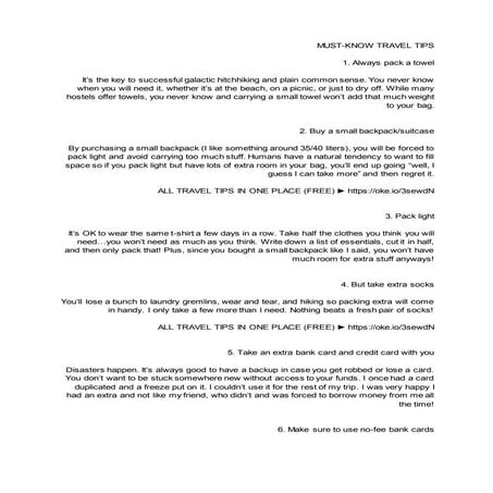 Must Know Travel Tips 2 22222 Must Know Travel Tips 2 22222