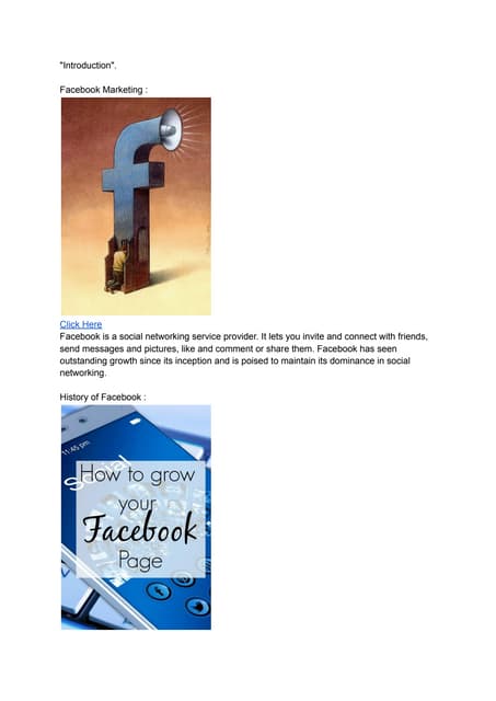 Facebook marketing tutorial | PDF | Social Networking | Internet