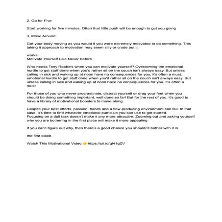 motivational video | PDF