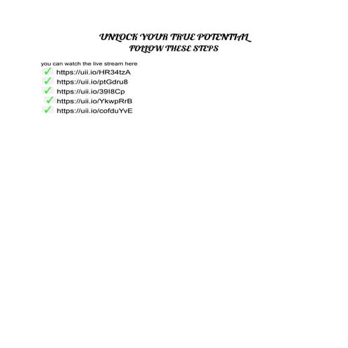 Unlock your true Potential | PDF