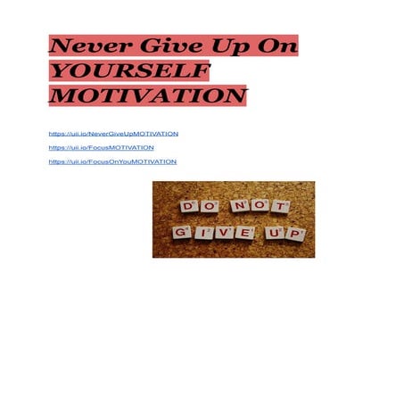 NEVER GIVE UP | PDF