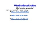 Motivational videos | PDF