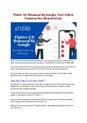Discover whats new in Flutter 3.27 | iProgrammer Solutions | PPT