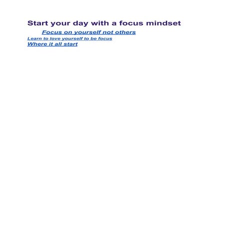 positive mindset | PDF