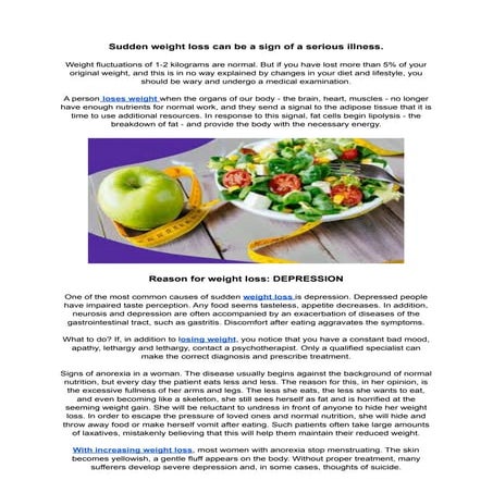 Sudden weight loss | PDF
