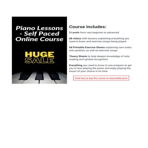 Piano online course | PDF