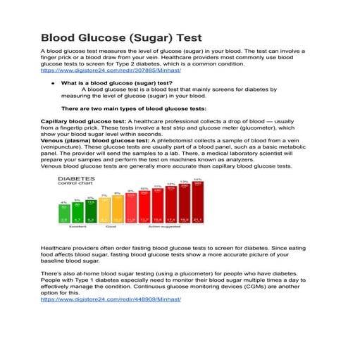 Blood glucose monitoring | PPT