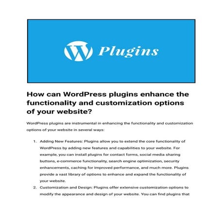 wordpress plugins | PDF