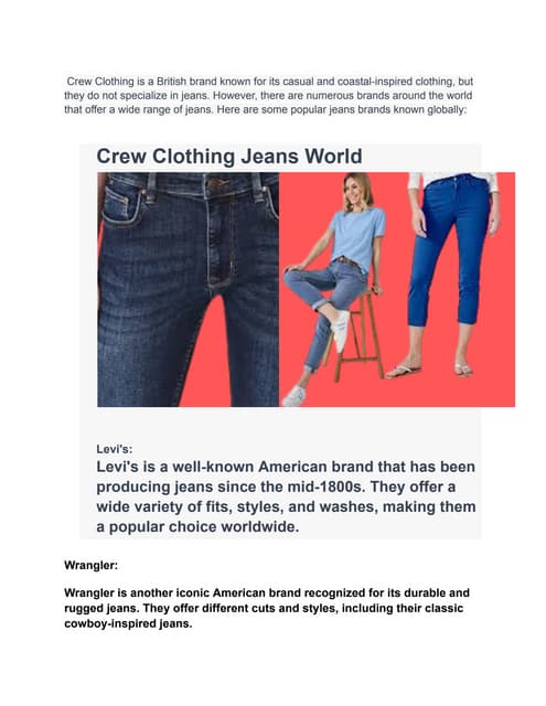 Presentation ON LEVI'S | PPT